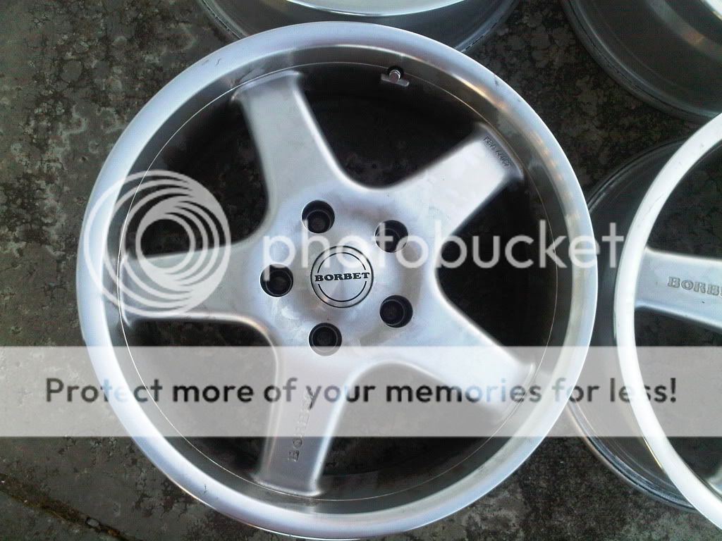 FS: Borbet Type E 17x8 Wheels +35MM Offset Rare Discontinued Old School