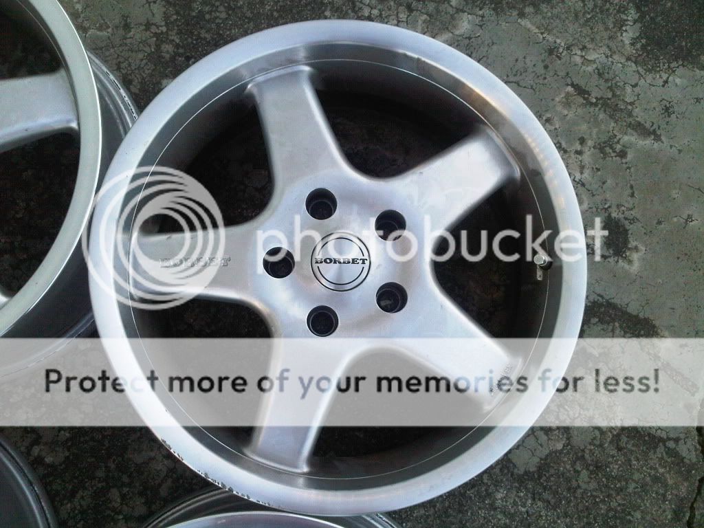 FS: Borbet Type E 17x8 Wheels +35MM Offset Rare Discontinued Old School