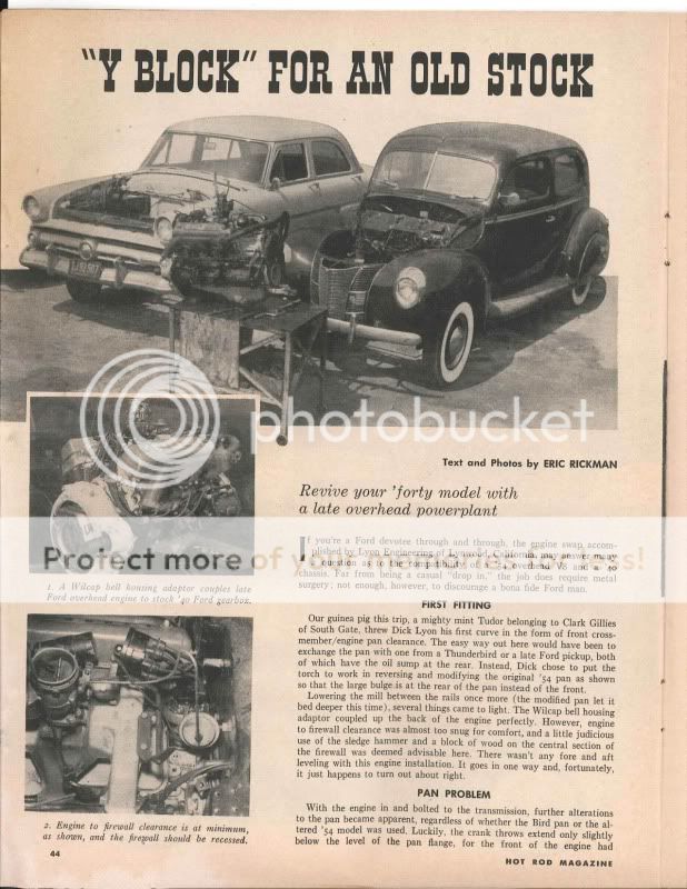 Hot Rods - Y Block in a 35-40 ford? | The H.A.M.B.