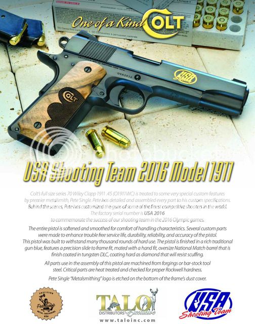 2016 USA Shooting Team Pete Single WC 1911 | Page 2 | 1911Forum