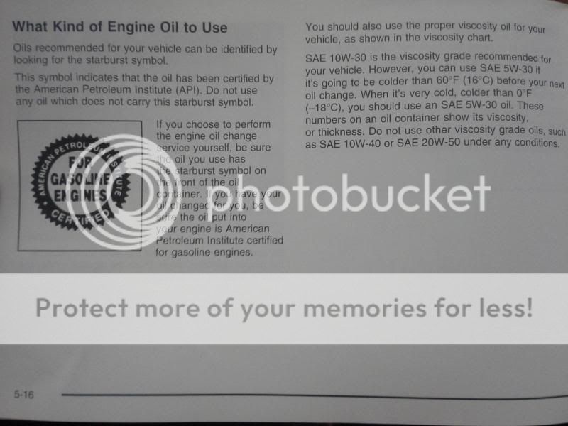 2003 CTS 3.2L Oil Recommendations Please | Cadillac Owners Forum