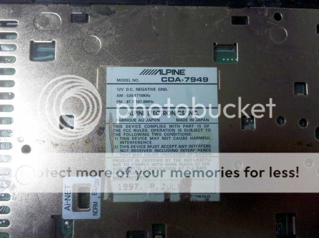 FS: Alpine CDA-7949 Dead Head, Copper Chassis | Car Audio Classifieds!