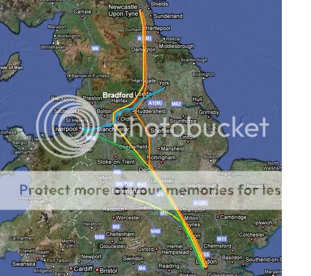 Your UK high speed rail (or maglev) route - where would it go? | Page ...